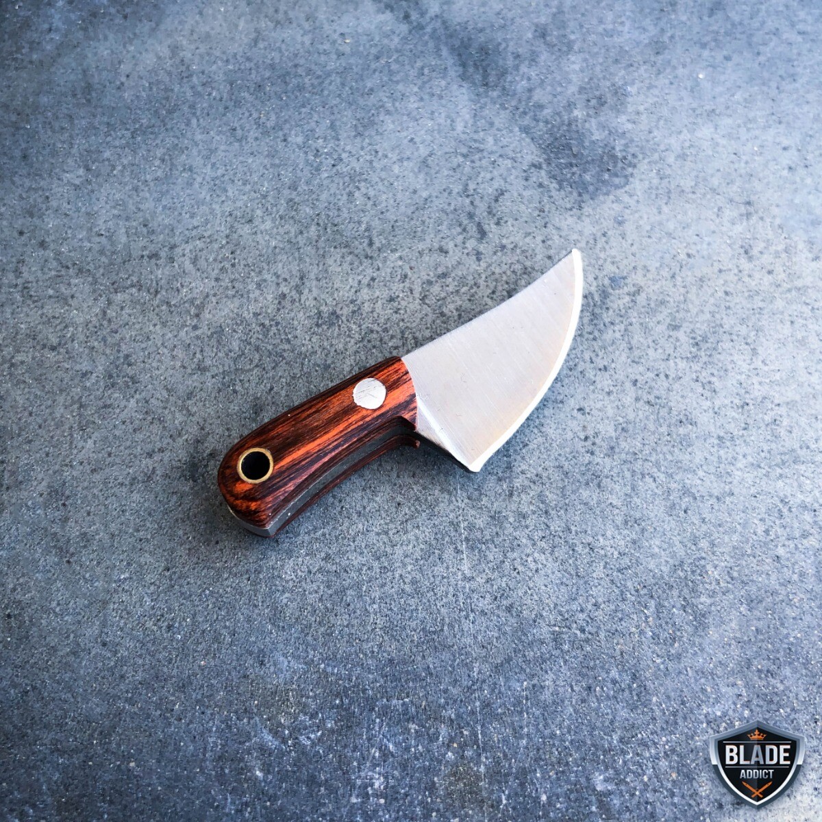 WORLDS SMALLEST WORKING FIXED BLADE KNIFE! Tiny Miniature CLEAVER ...