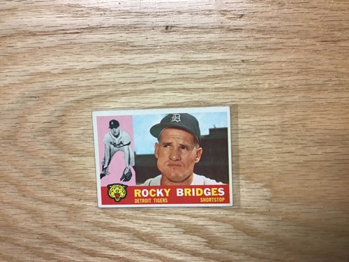 1960 Topps Baseball Rocky Bridges Detroit Tigers Card #22 | eBay