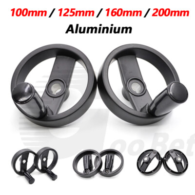 Lathe Machine Hand Wheel Aluminium Hand Crank Handle Foldable 100/125 ...