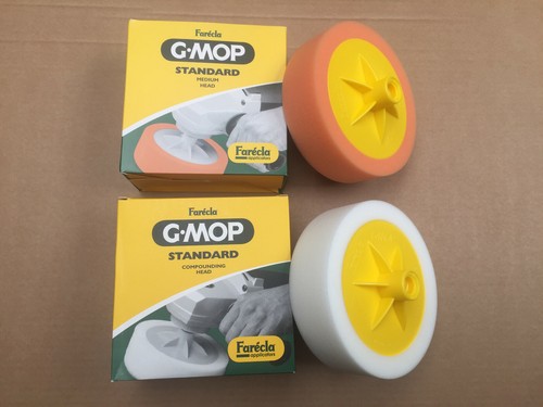 Pack of 2 TWO Farecla G Mop 150mm Compounding & Medium Head 14mm 6 ...