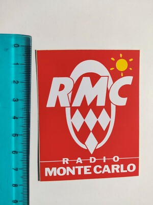 Rmc Radio Monte Carlo Sticker Autocollant Vintage 80s Kleber Original ...