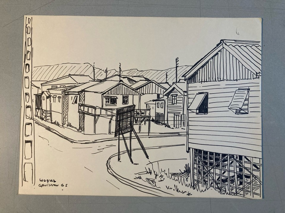 Beautiful Drawing Ink Gruissan Sea Mediterranean Art Wagrez to Identify ...