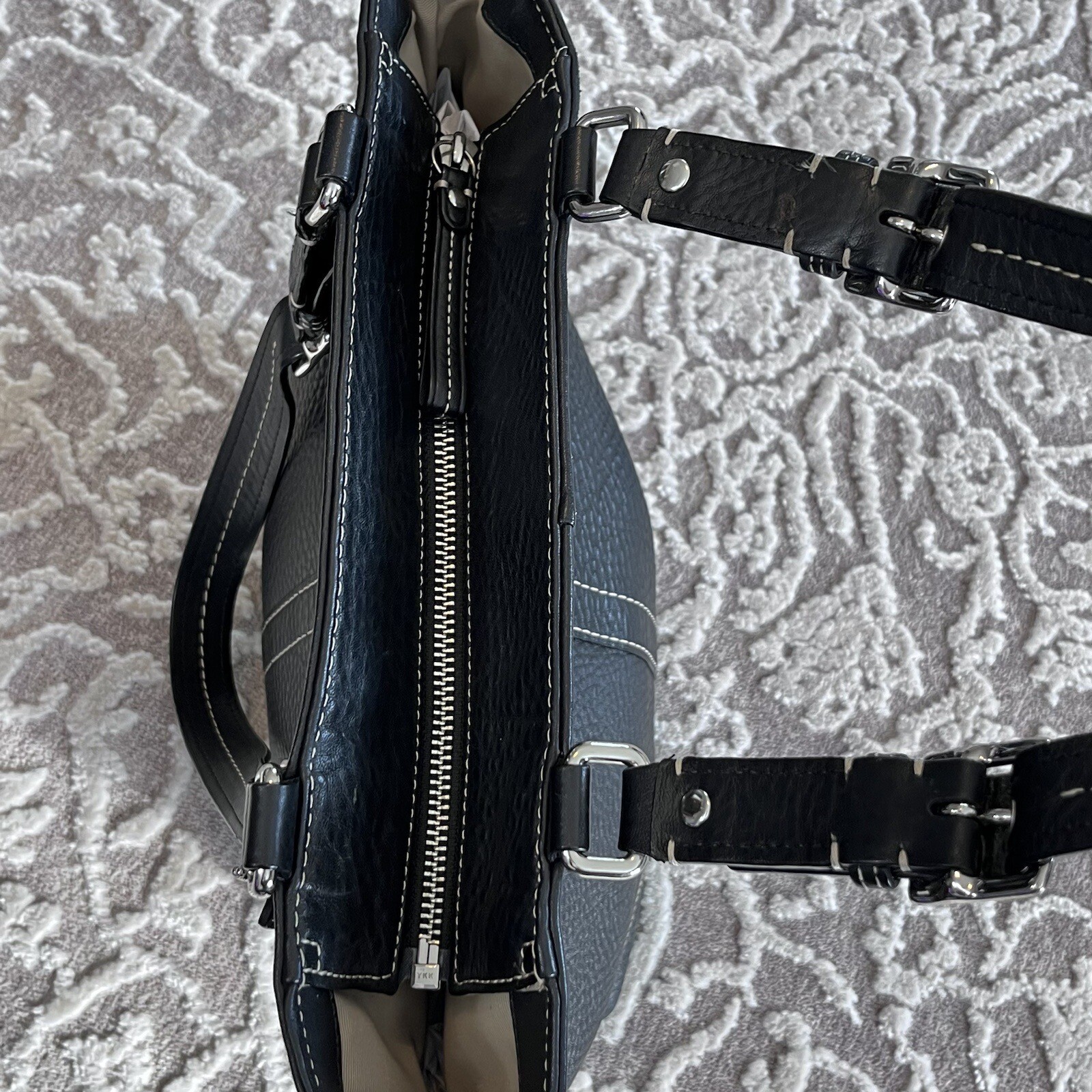 Coach Hamilton Pebbled Leather Tote Black Dual Strap … - Gem