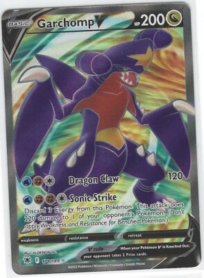 GARCHOMP V (Full Art) 178/189 Pokemon Astral Radiance NM MT UP | eBay