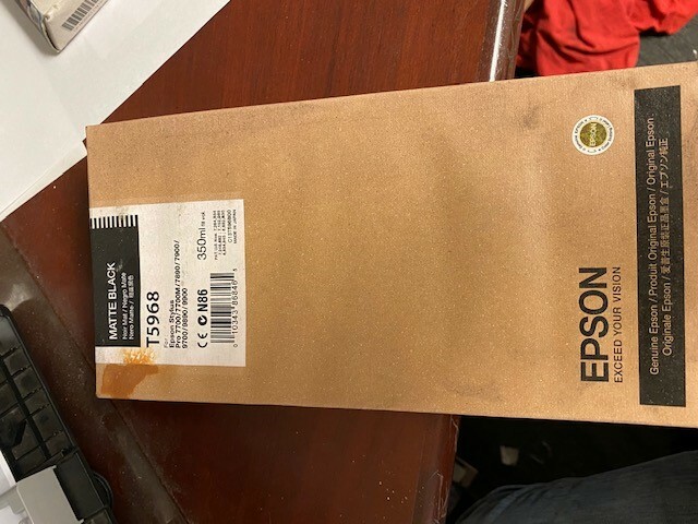 Epson - OEM Matte Black toner T5968 cartridge for 7890, 7900, 7700 ...