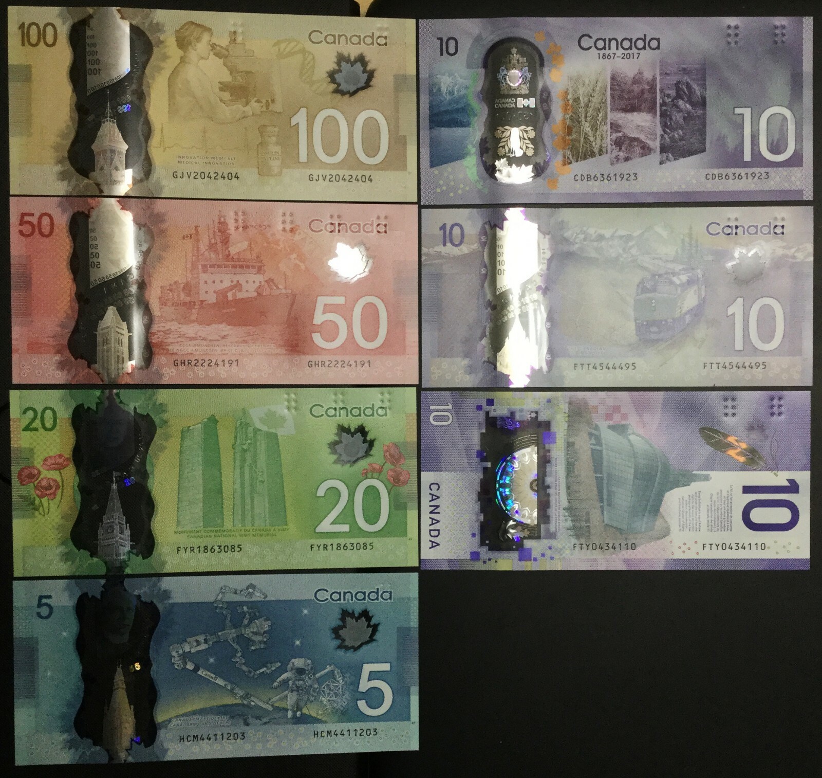 Banknote - Set of Canada Frontiers Series Polymer Banknotes, UNC | eBay