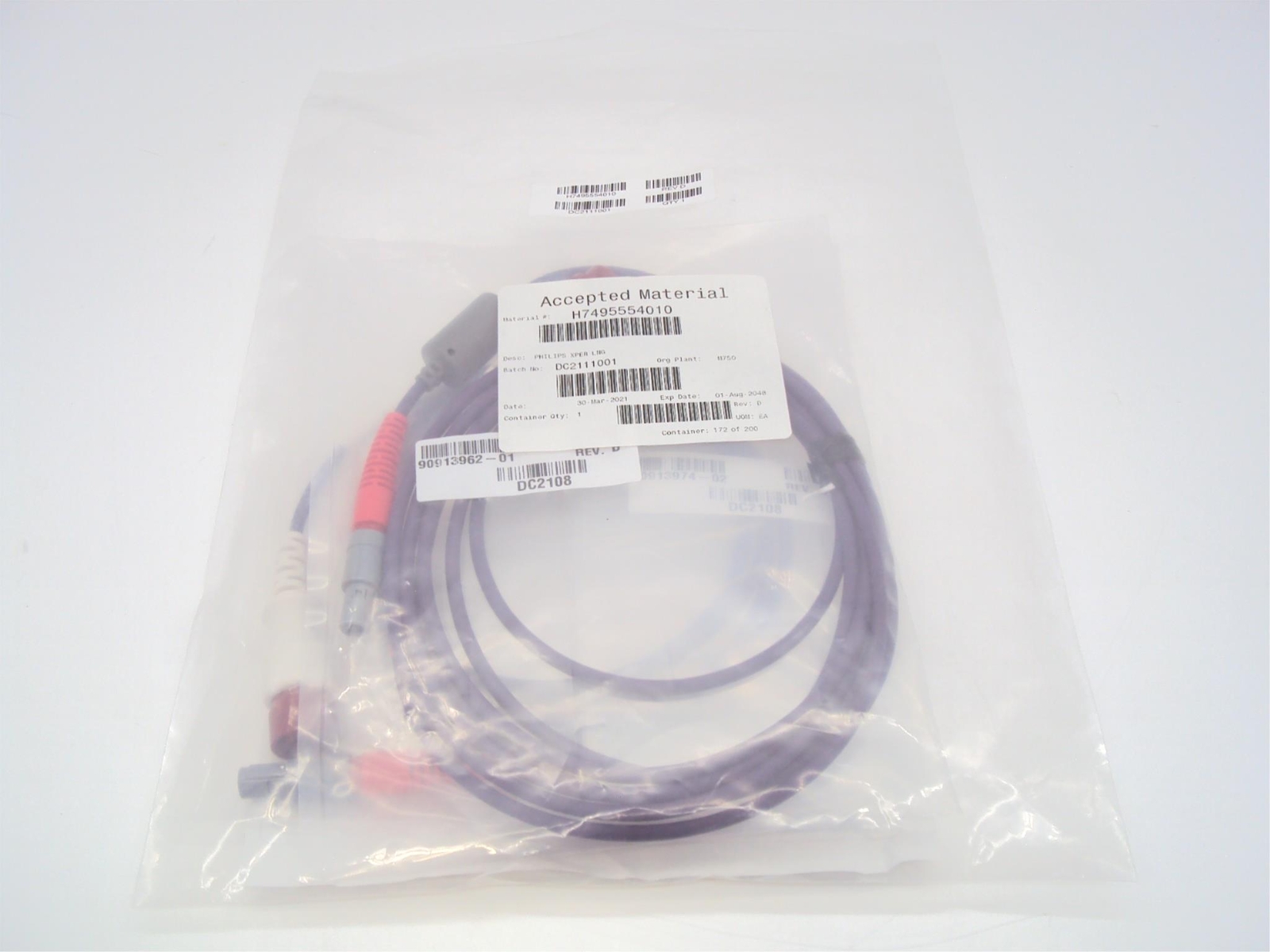 Philips HP XPER LNG to Medex Abbott Transducer IBP Adapter Cable Kit (2 ...