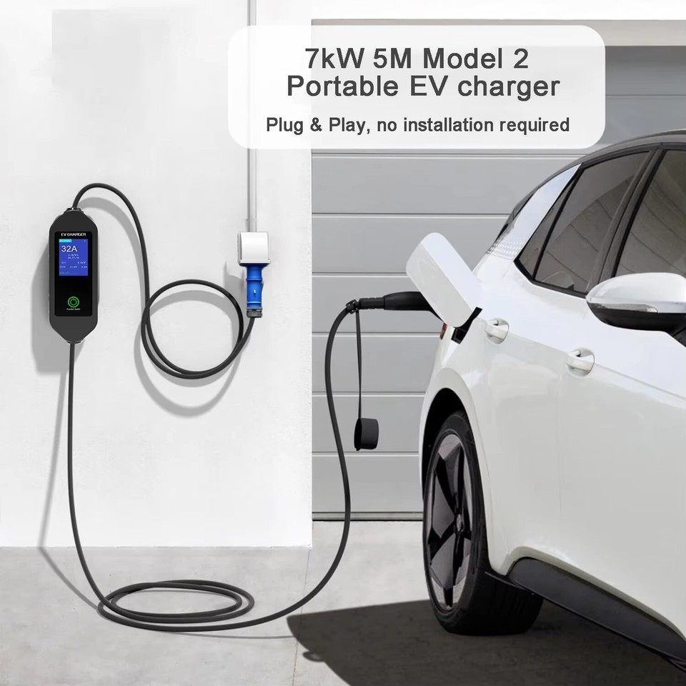 Mobile EV Charger for China GB/T BYD, Portable EV Charging Station, 32A ...