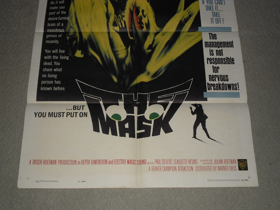 THE MASK Original 1sh Movie Poster | eBay