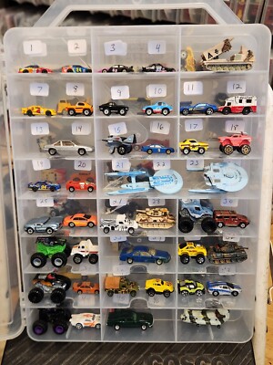 hot wheels/micro machines (case #177) army race car fire trucks ...