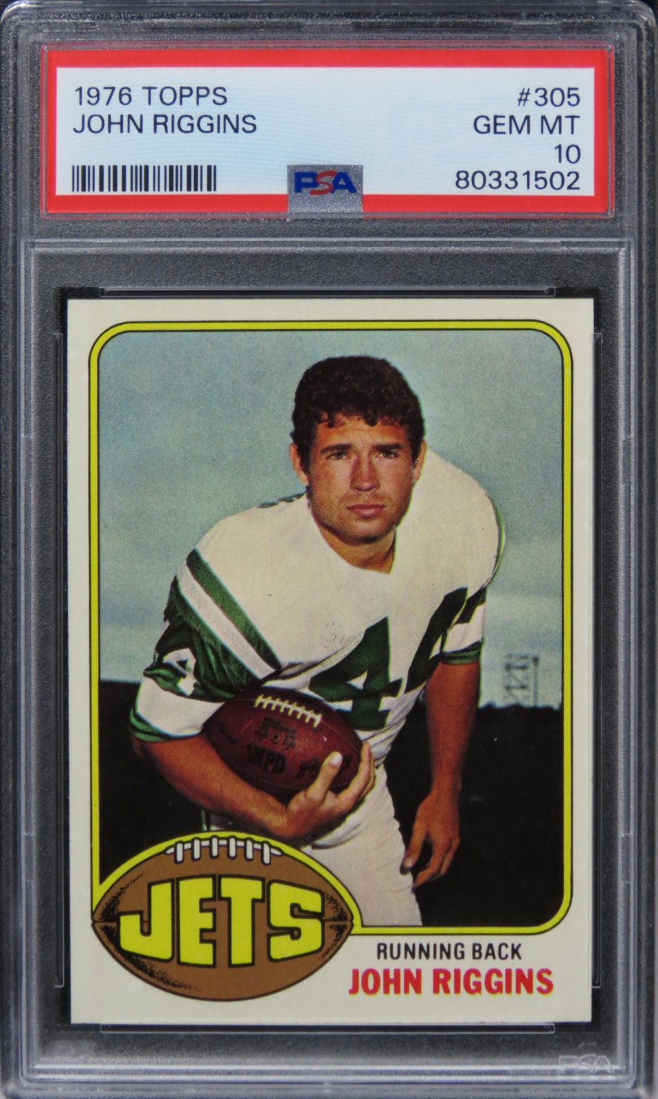 1976 Topps John Riggins HOF #305 PSA 10 GEM MINT | eBay