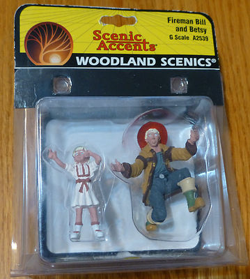 Woodland Scenics G Scale #2539 - Fireman Bill & Betsy | eBay