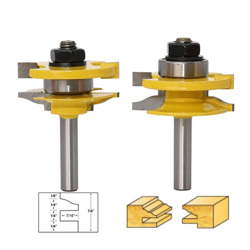 8mm Shank Tenon Joint Router Bits Tongue & Groove Woodworking Cutter | eBay