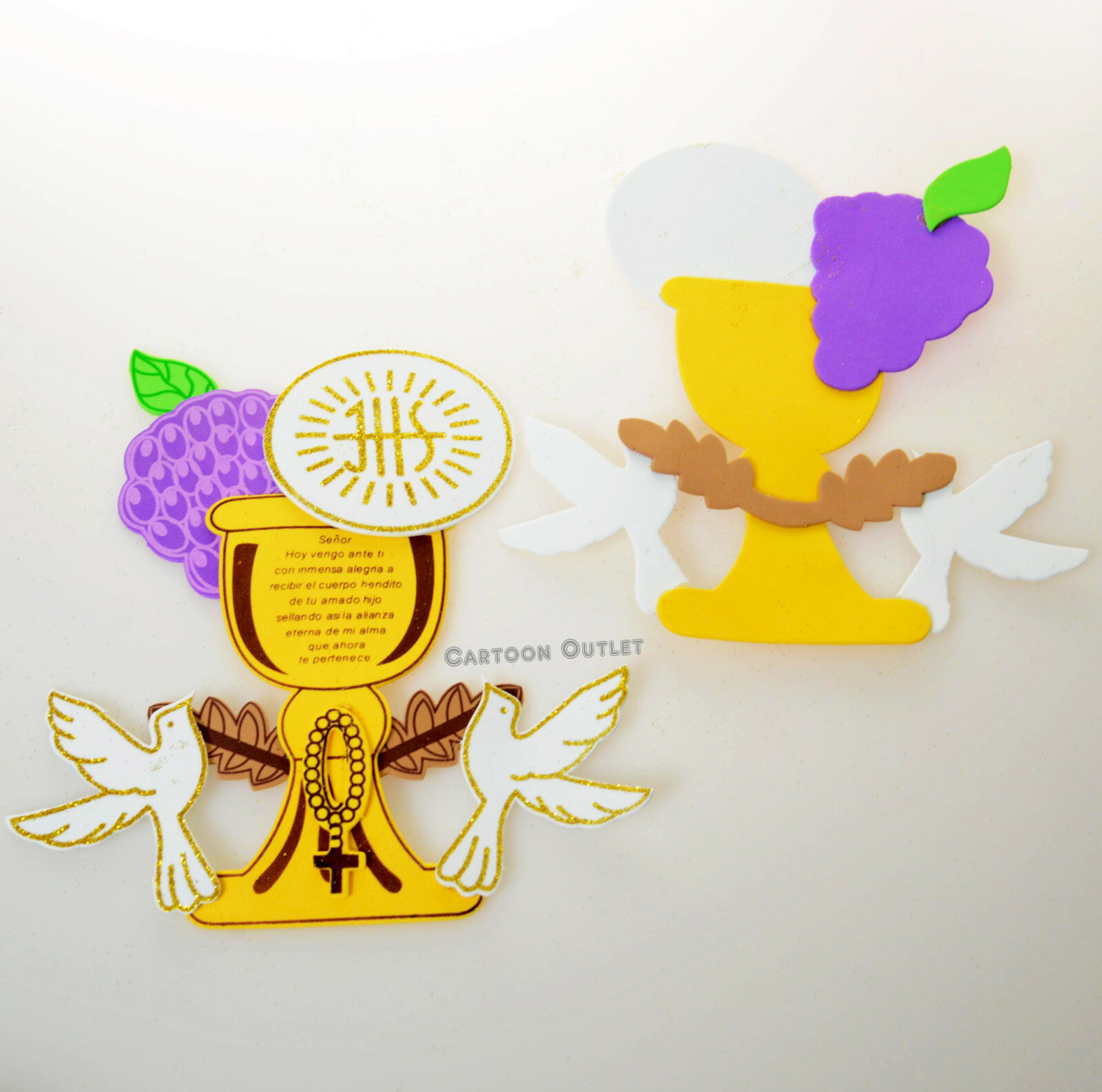 10 FIRST COMMUNION FAVORS GRAPES FOAM | Grelly USA