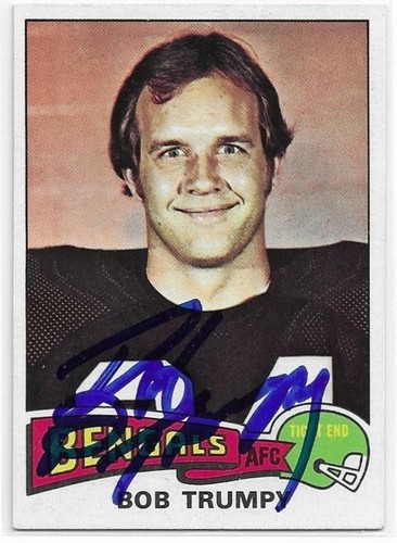 BOB TRUMPY Autographed Signed 1975 Topps Football card #85 Cincinnati ...
