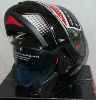 ZOX Z MOD10 DOT ECE Modular Lightweight Motorcycle Helmet Black XS with ...