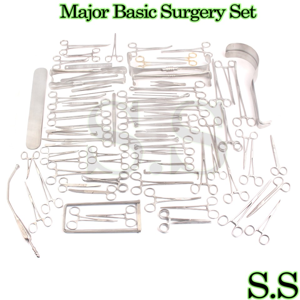 Major Basic Surgery Set Set 161 Pieces Surgical Instruments-S.S-561 | eBay