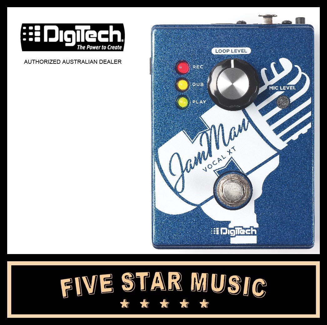 DIGITECH JAMMAN VOCAL XT COMPACT VOCAL LOOPER PEDAL LOOPING EFFECT ...