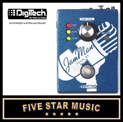 DIGITECH JAMMAN VOCAL XT COMPACT VOCAL LOOPER PEDAL LOOPING EFFECT ...
