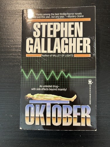 Oktober by Stephen Gallagher (1990, Mass Market) Vtg Paperback 1st Printing 9780812503500 | eBay