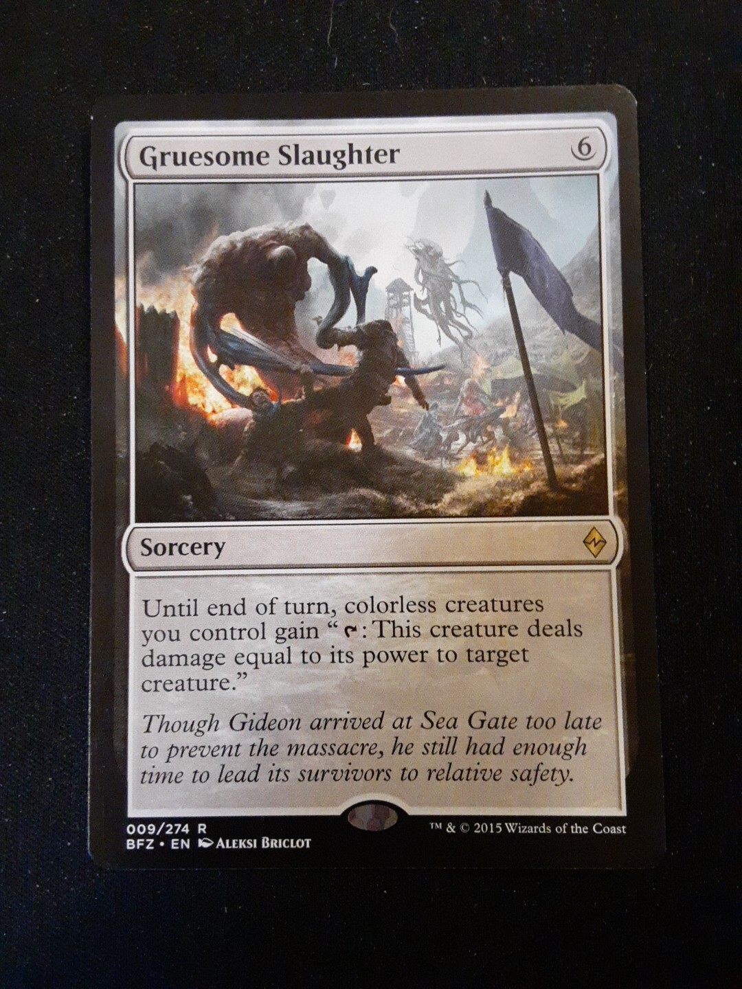 MTG Magic The Gathering: Gruesome Slaughter Battle for Zendikar 009/274 ...