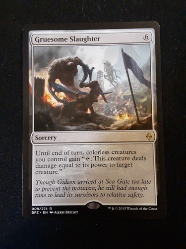 MTG Magic The Gathering: Gruesome Slaughter Battle for Zendikar 009/274 ...