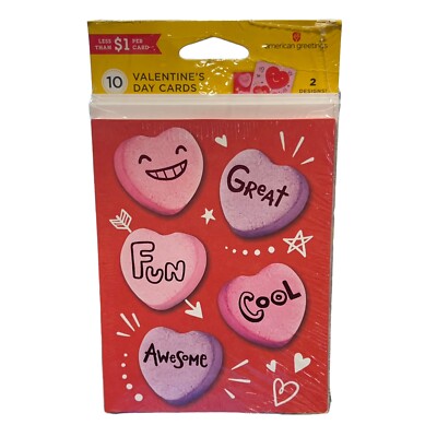 American Greetings 10 Pack Valentine’s Day Cards & Envelopes Candy ...