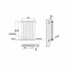 Horizontal Flat Panel Column Designer Radiator Central Heating White ...