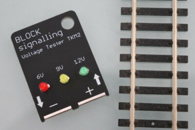 *NEW MODEL* BLOCKsignalling Track Model Rail Voltage Tester Rail ...