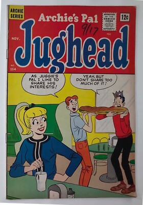 Archie's Pal Jughead #114 Archie Comics Silver Age big sandwich vg/f | eBay