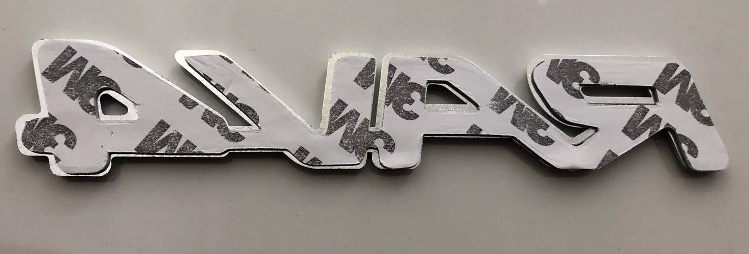 RAV4 TRUNK EMBLEMS BADGE CHROME REAR DECALS LETTERS WORD FIT TOYOTA ...