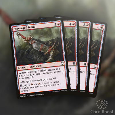 MTG x4 Scavenged Blade 157/280 Zendikar Rising ZNR Playset | eBay