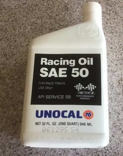 VINTAGE UNOCAl/NASCAR SAE 50 RACING OIL NOS (1QT) | eBay