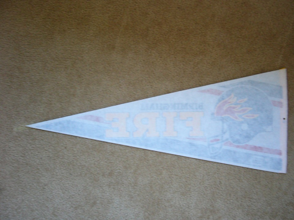 1990'S BIRMINGHAM FIRE WLAF WORLD LEAGUE OF AMERICAN FOOTBALL PENNANT ...