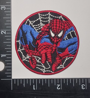 Spiderman Patch Circle Attack Quality Iron On or Sew Embroidery | eBay