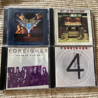 4 Cds Foreigner The Doobie Brothers Double Vision 4 Best Of The Sibling ...