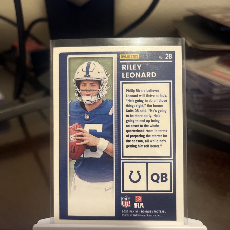 2025 Donruss Riley Leonard The Rookies #28 Indianapolis Colts RC | eBay