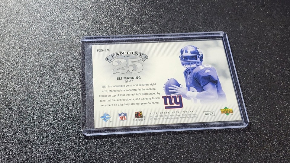 2006 Upper Deck - Fantasy Top 25 Eli Manning #F25-EM | eBay