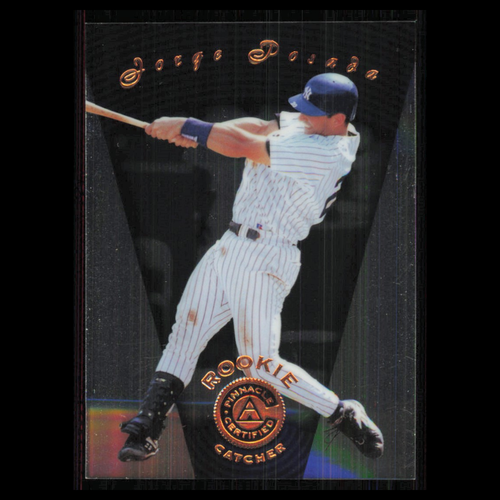 Jorge Posada Rookie #125 1997 Pinnacle Certified New York Yankees ...