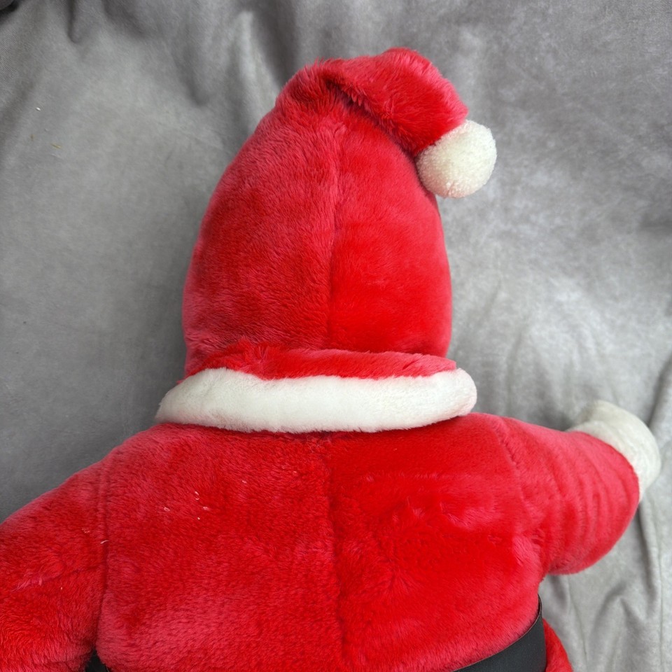 Vtg Rubber Face Santa Plush Coca Cola Black Boots Large M&G, Missing ...