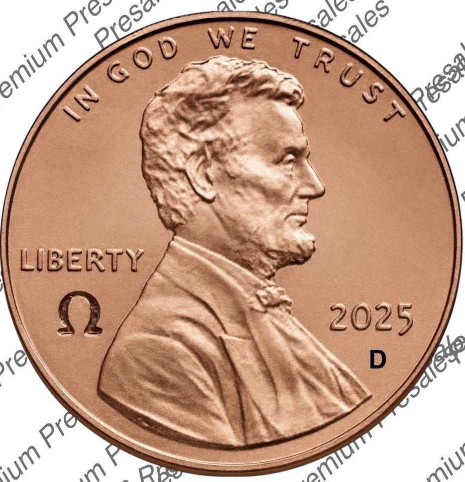 2025 P & D Lincoln Penny Cent OMEGA Ω Counterstamp** IN STOCK. READ ...