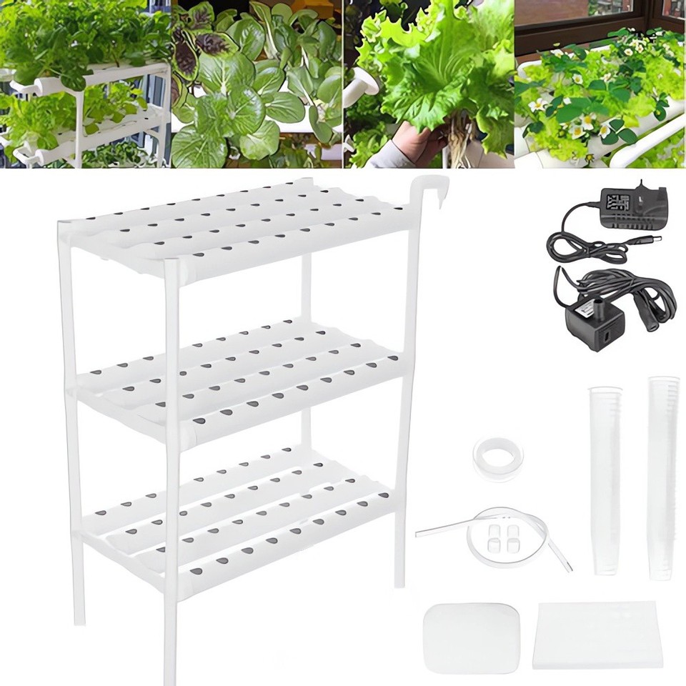 1/3 Level 36/108 Plant Sites Hydroponic Grow Tool Kits Vegetable Garden ...