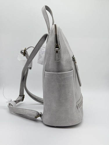 B.O.C. Born Concept Women's Dove Gray Leather Handbag/Backpack ...
