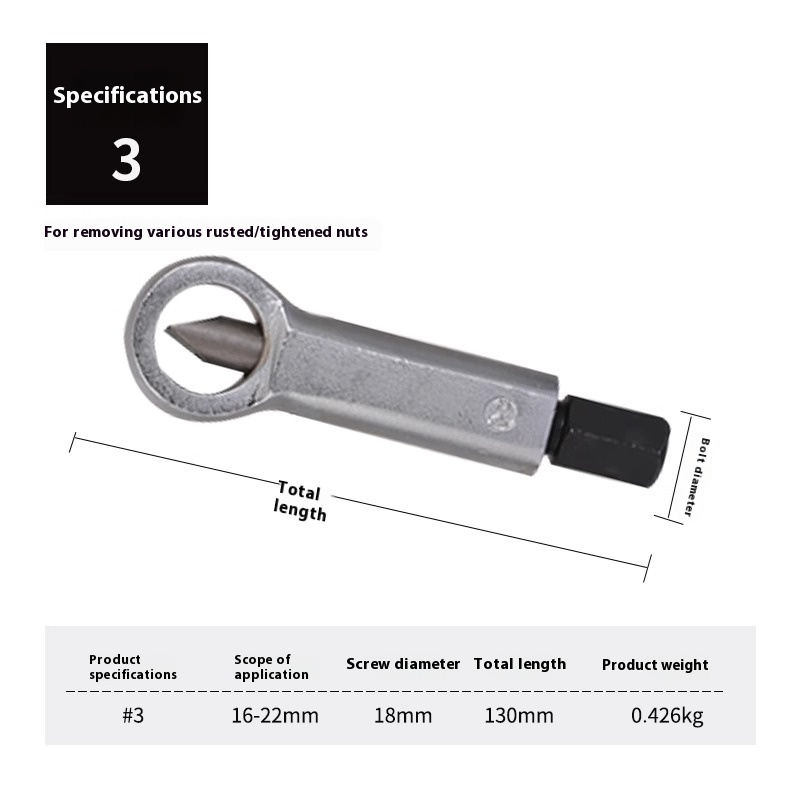 4 Piece Nut Splitter Rusty Nut Separator Nut Cutter Cutters Urgent ...