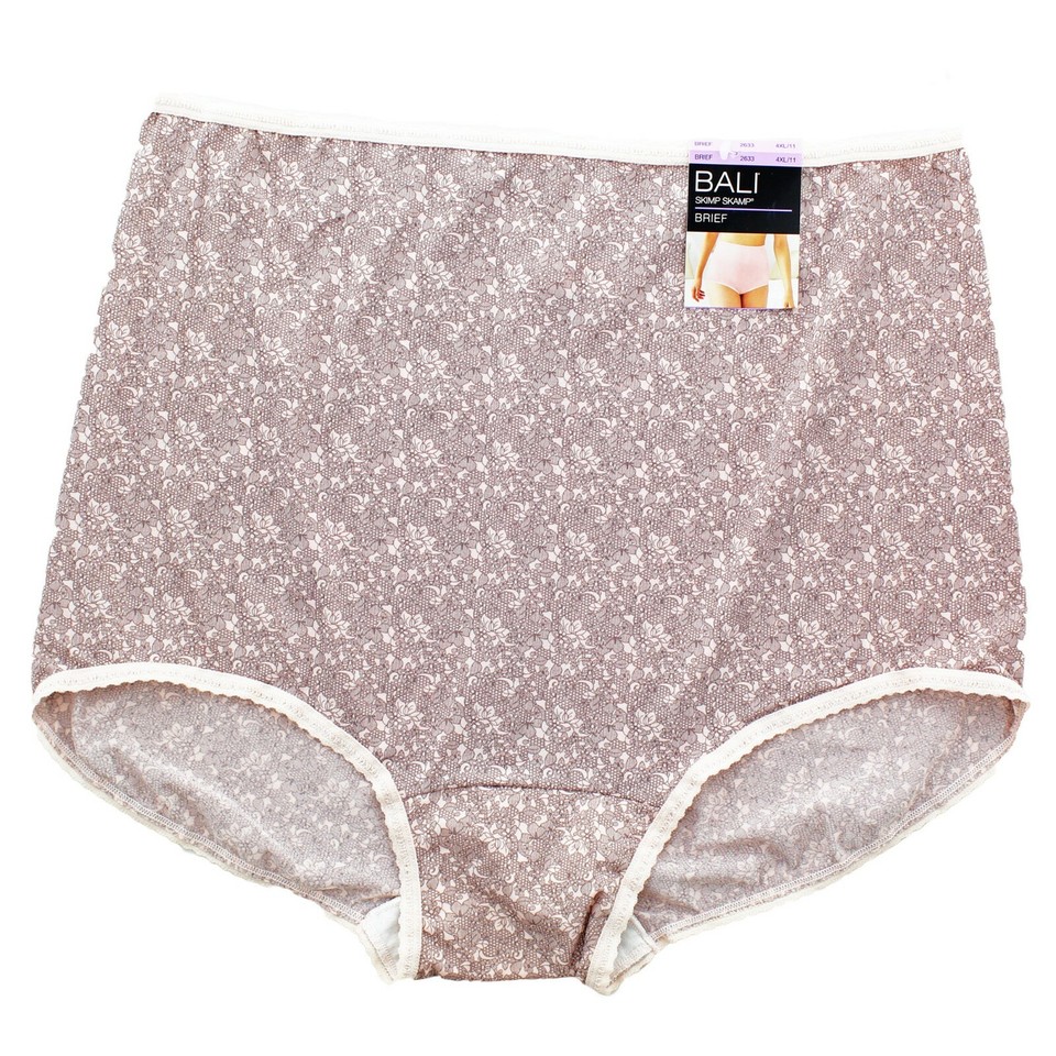 Bali Skimp Skamp Panty Brief Underwear Womens Full Coverage Panties ...
