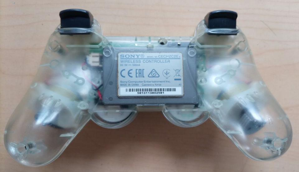 CECHZC2E Crystal Clear Skeleton DualShock 3 Controller Sony PlayStation ...