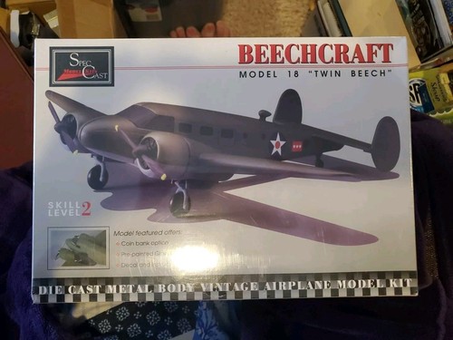 beechcraft model 18 twin beech die cast model kit New | eBay