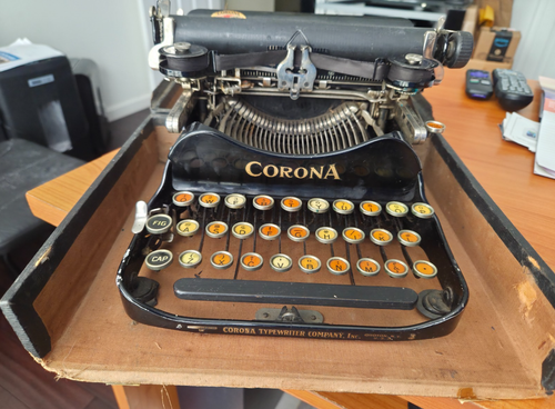 Corona Folding Traveling Typewriter Model No. 3 w/ case (for parts) | eBay