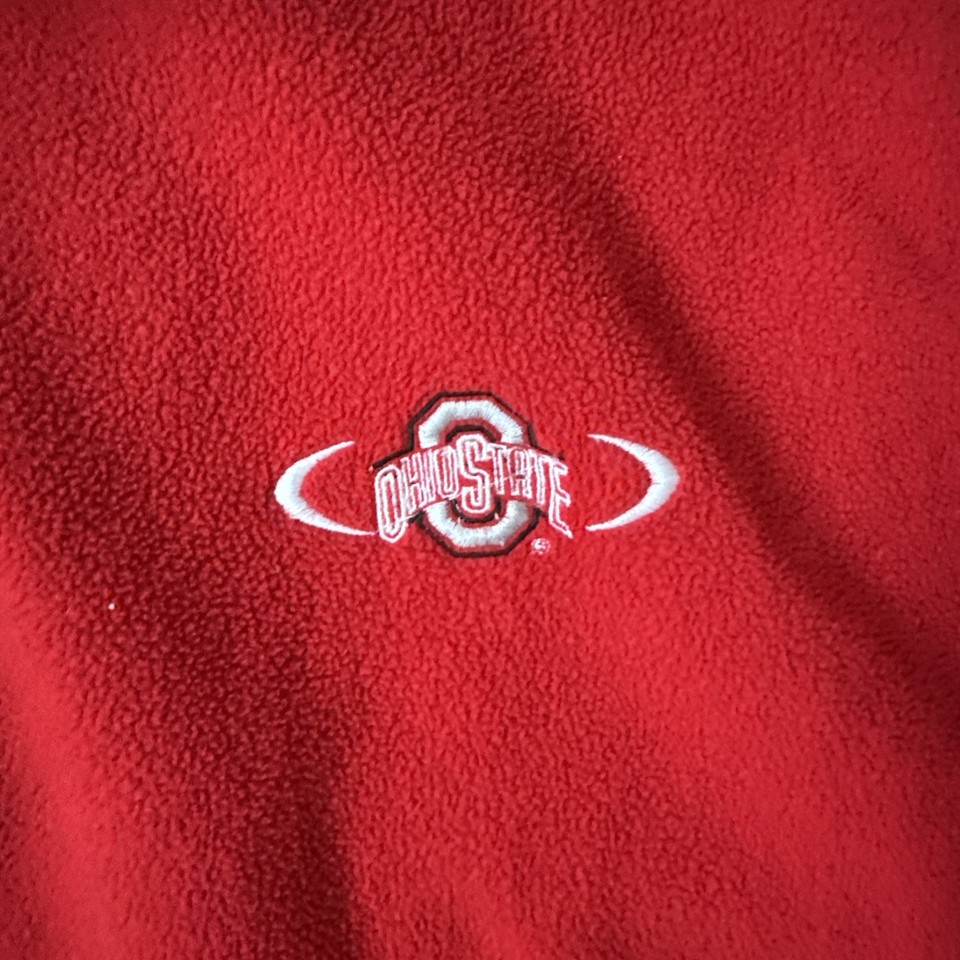 Red Fleece Pullover Ohio State Buckeyes Size XL Excellent Condition ...