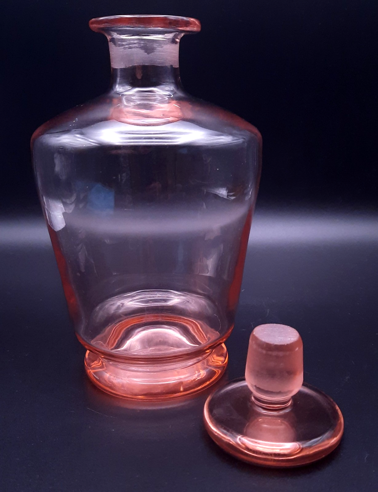 Blenko type Glass Decanter Tangerine Flat Top Stopper Art Nouveau | eBay UK